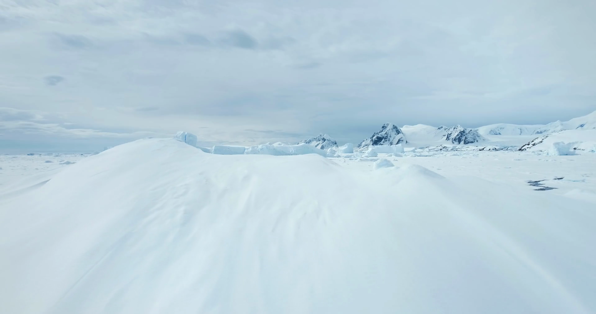 Fly Over Snow Hill In Antarctica Winter Stock Footage SBV-348959562 ...