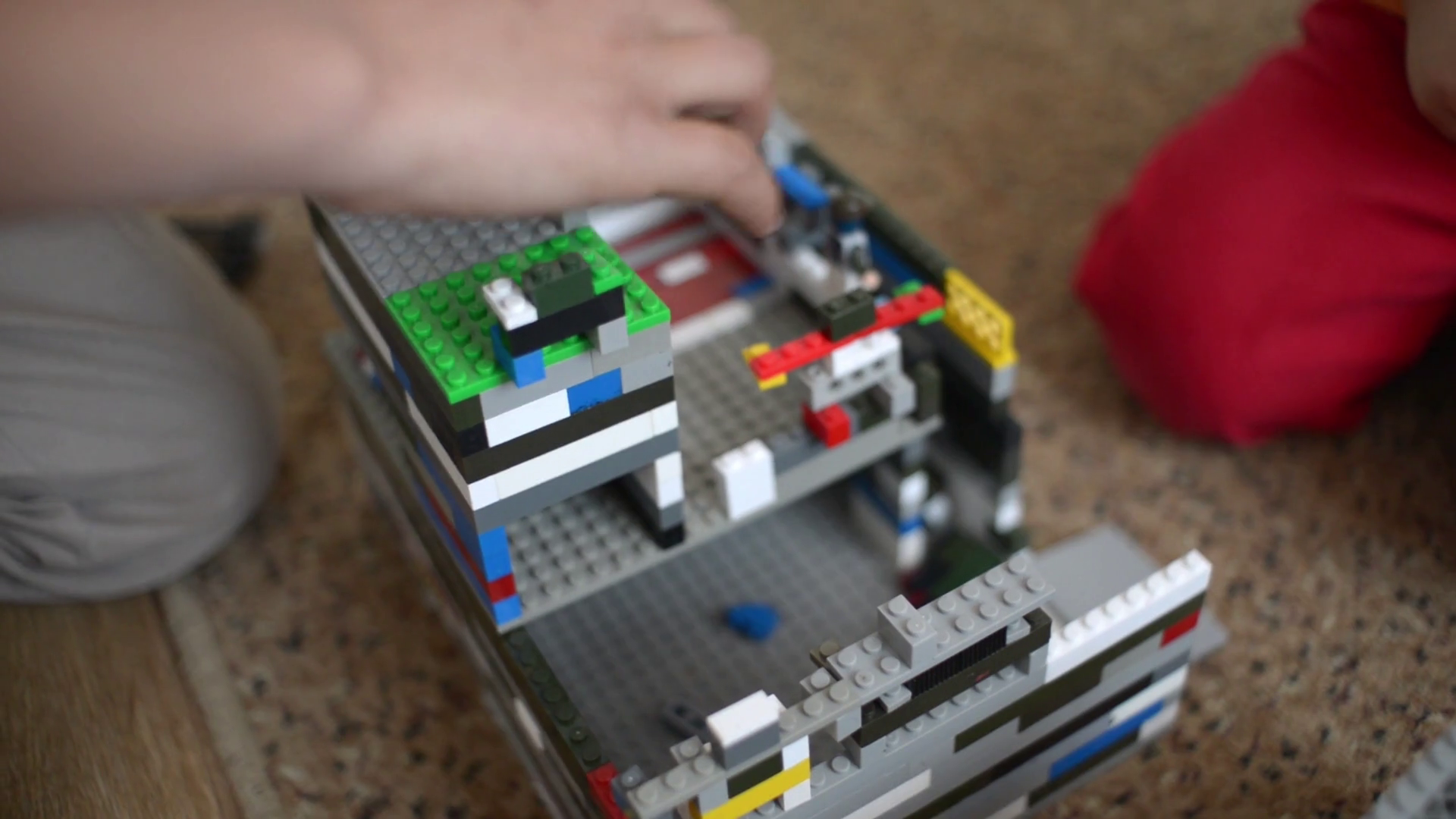 Children Playing With Lego On Floor In Room Stock Footage SBV-310954425 ...