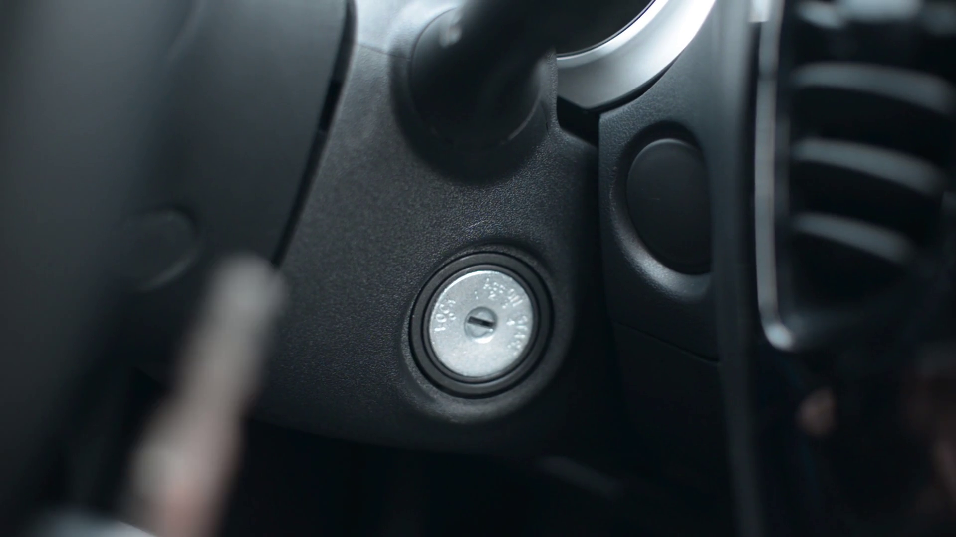 Close Up Of Car Nissan Start Male Turning Stock Footage SBV-311422251 ...