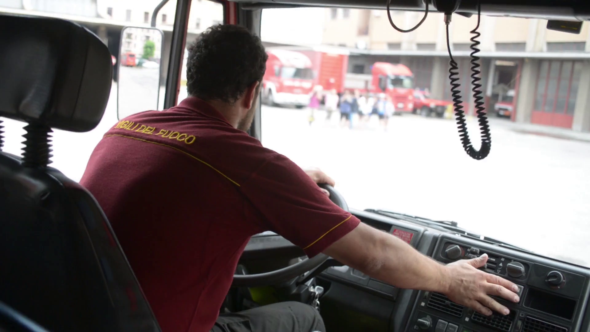 Fire Engine Rides On Emergency Call About Stock Footage SBV-312126401 ...