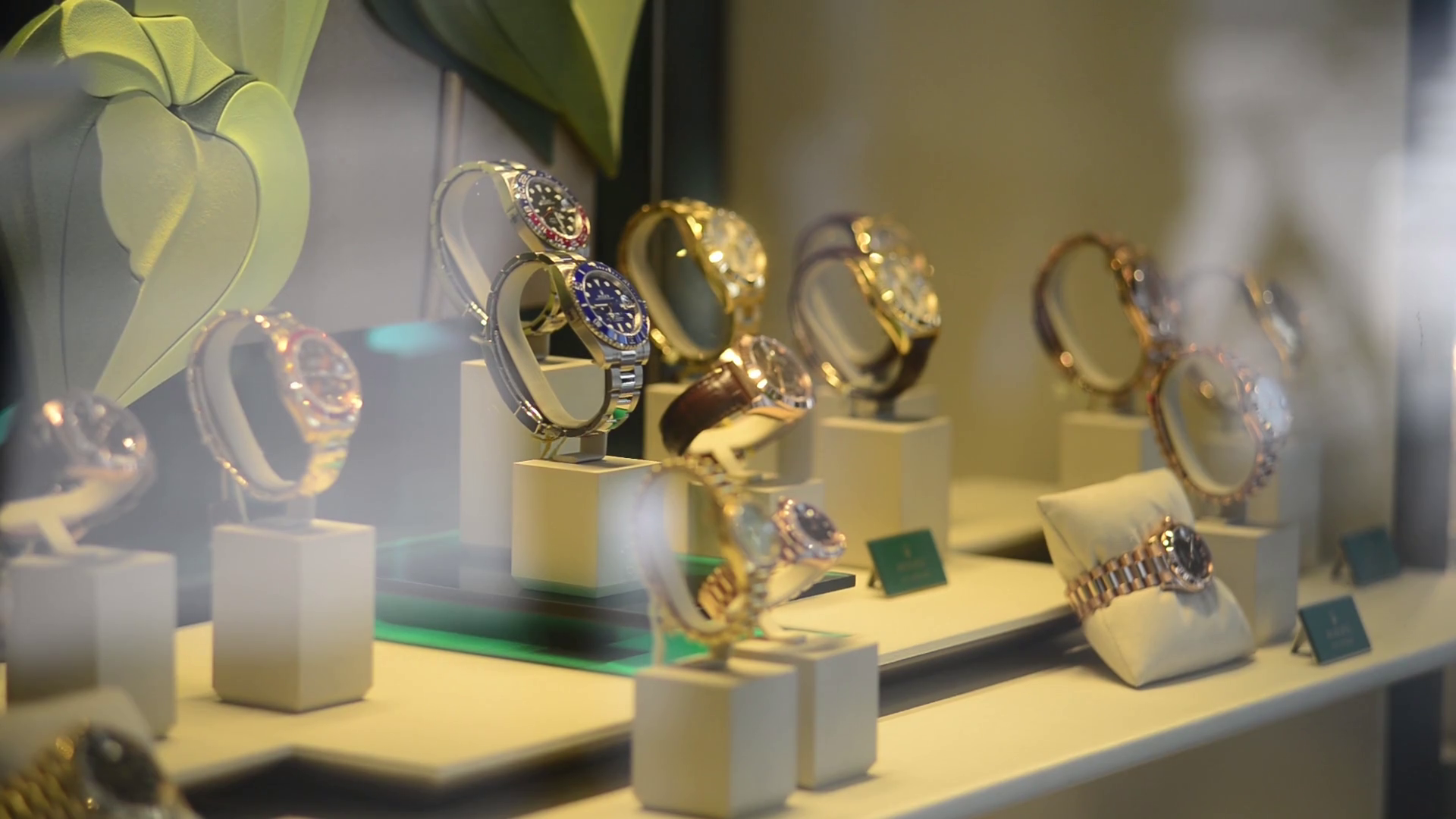 Shopping In Milan Showcases Of Rolex Watch Stock Footage SBV-310527844 ...