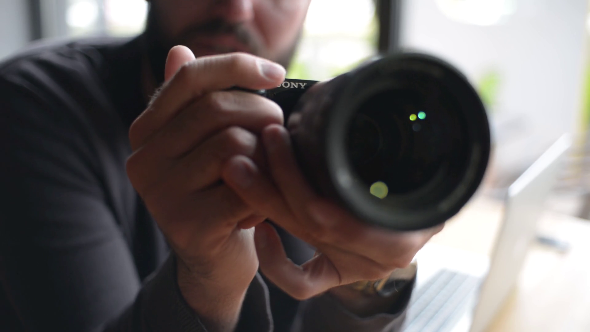 A Man trying to use Photo Camera Sony - close-up Stock Video Footage 00 ...