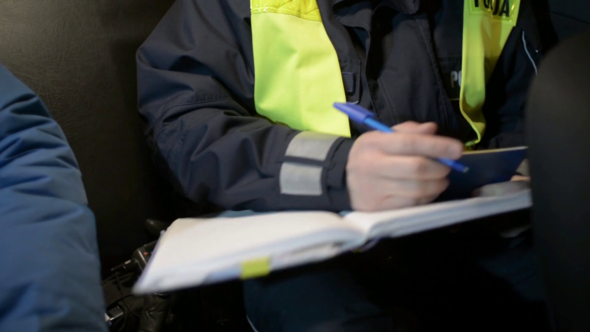 A Police Patrol Checks Driver's License Stock Footage SBV-322213324 ...