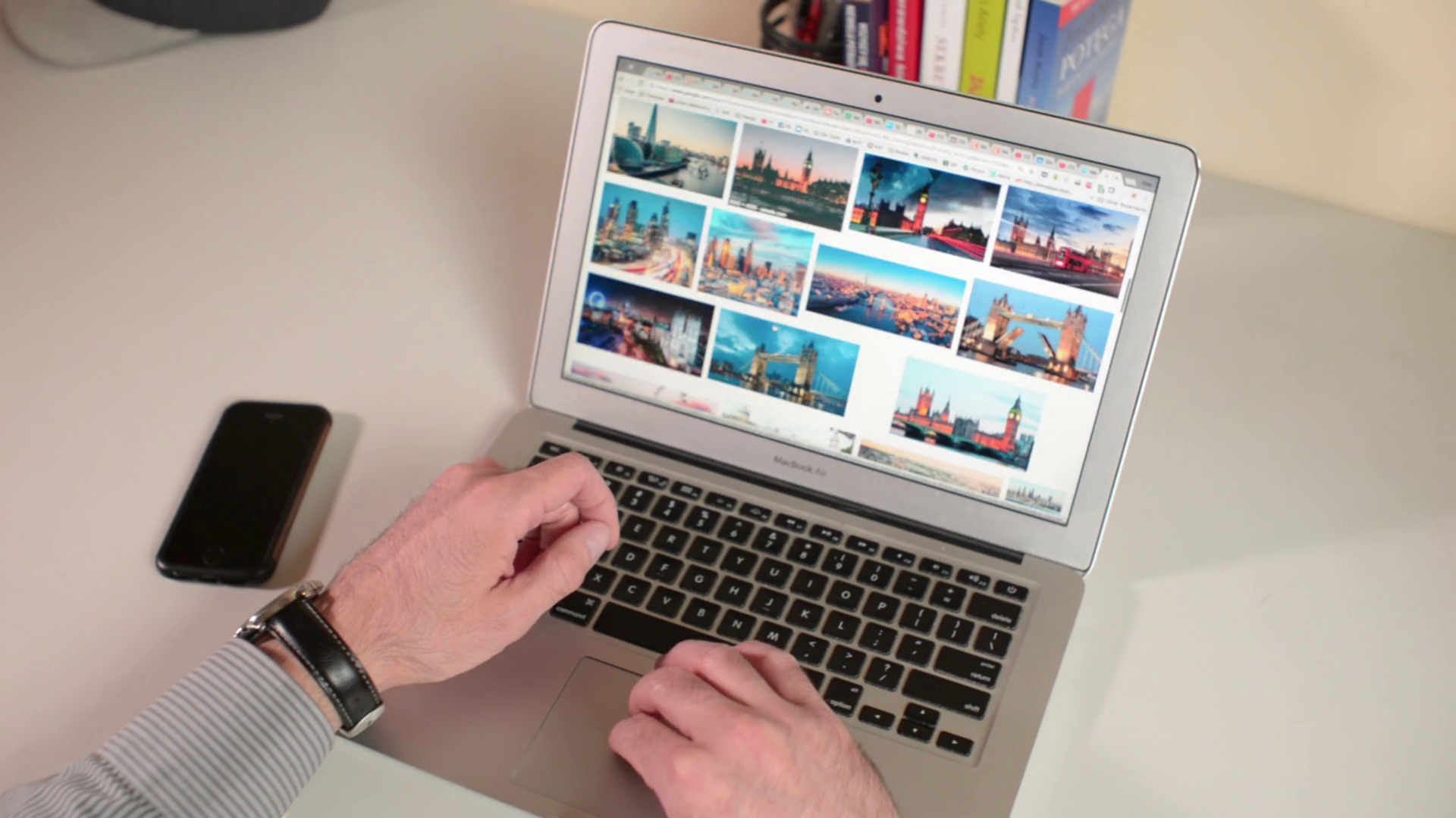 Browsing Photo Of London In Google - Man Stock Footage SBV-321360974 ...