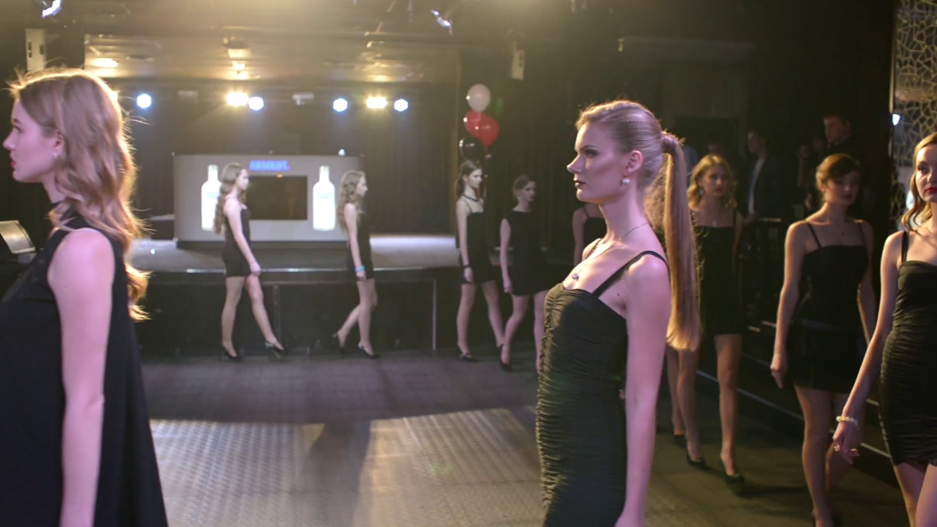 Fashion Show: Models Walking On Catwalk Stock Footage SBV-313398029 ...