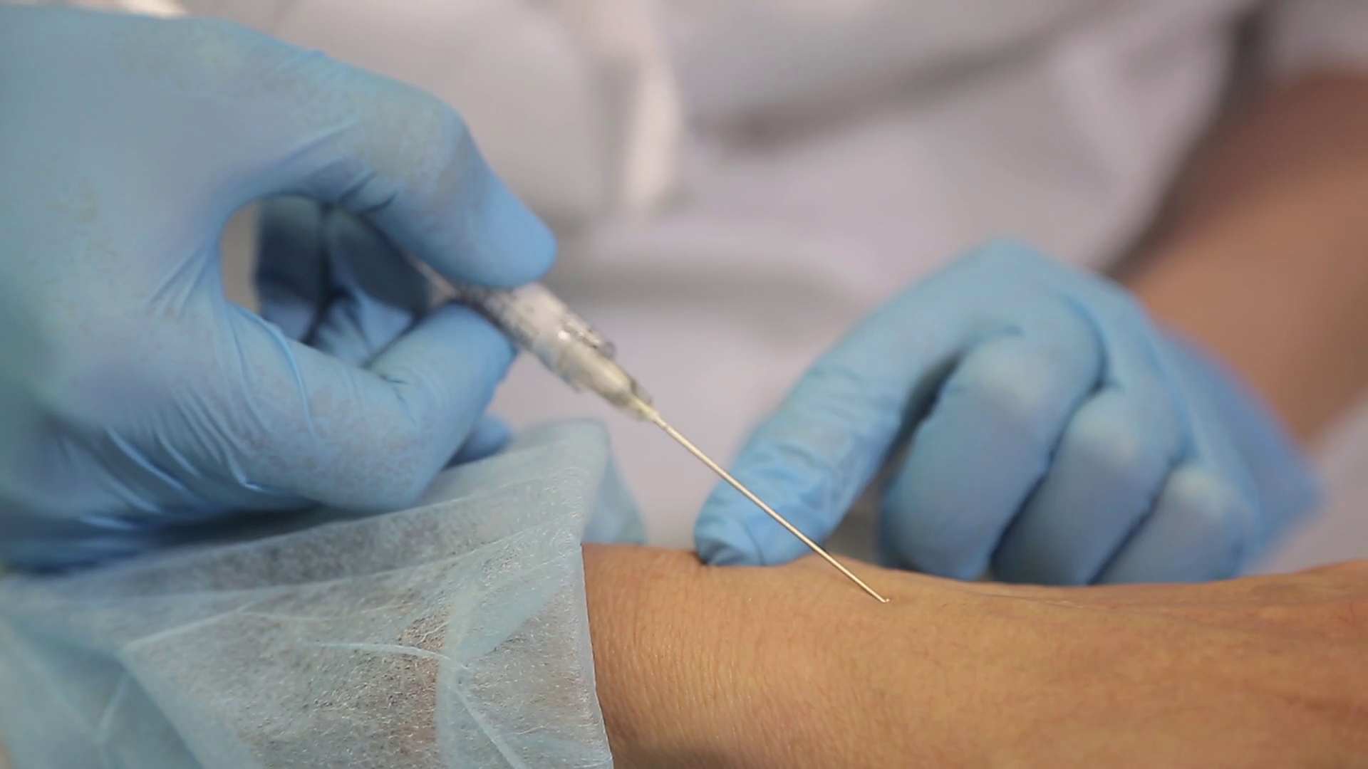 Injection Botox Needle Syringe Under Woman Stock Footage SBV-316866067 ...