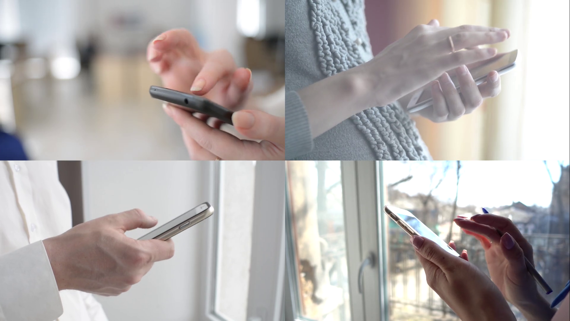 People Use Mobile Smart Phone Window Browse Stock Footage SBV-317239278 ...