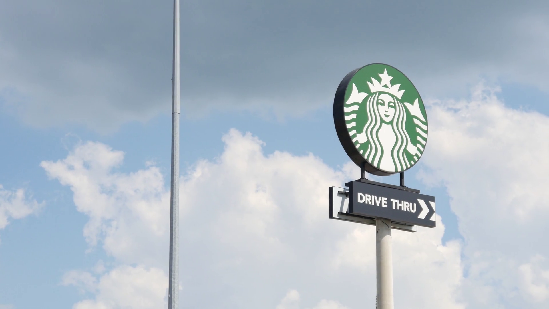 Starbucks Restaurant Sign Facade Close To Stock Footage SBV-335551439 ...