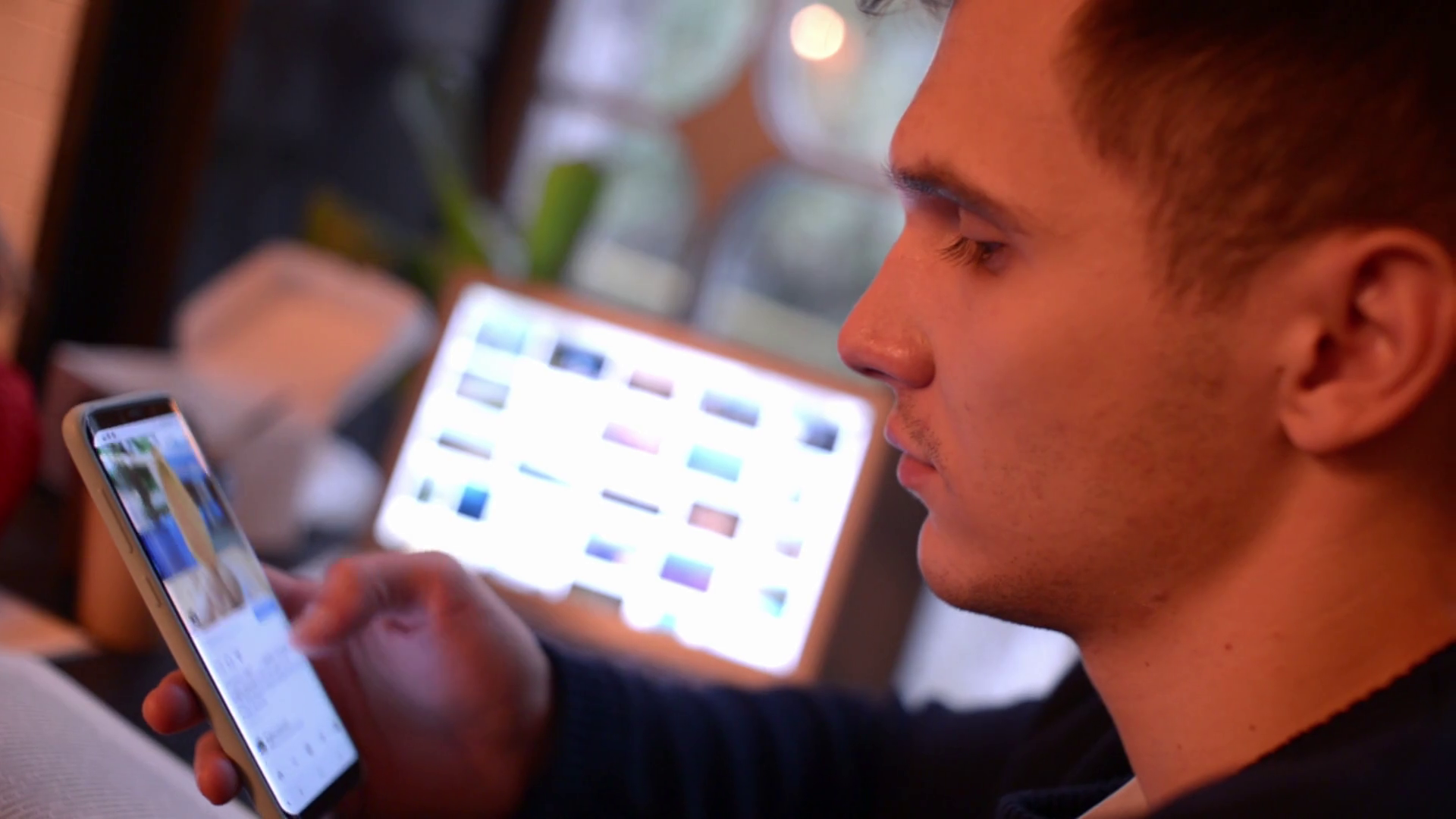 Young Person Scrolling Instagram On Stock Footage SBV-319287145 ...