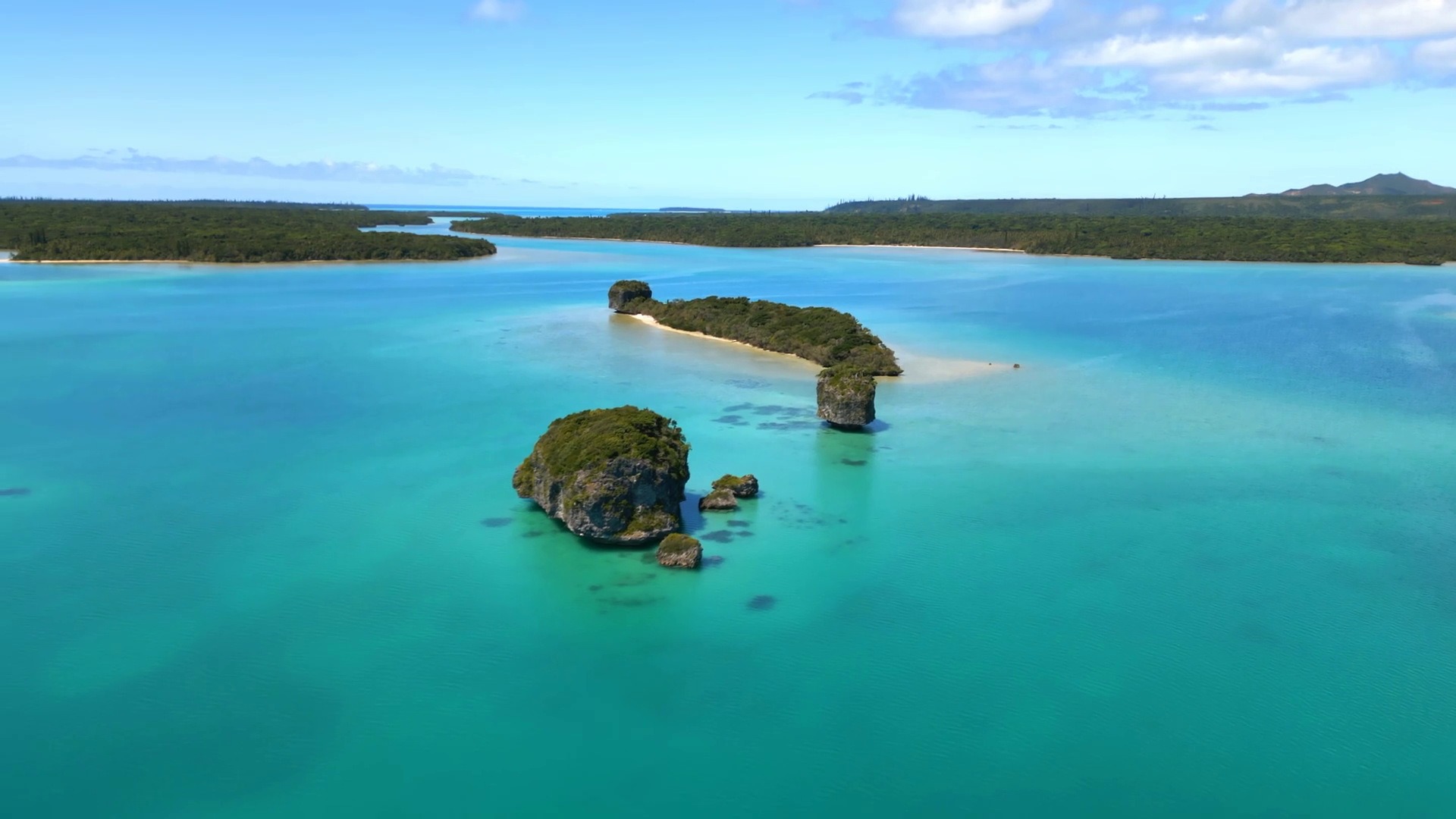 Small Islands In Upi Bay Isle Of Pines - Stock Footage SBV-348716995 ...