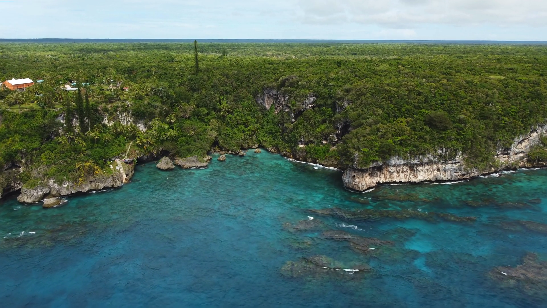 Aerial Push In Of Jokin Cliffs Jokin Bay On Stock Footage SBV-348464437 ...