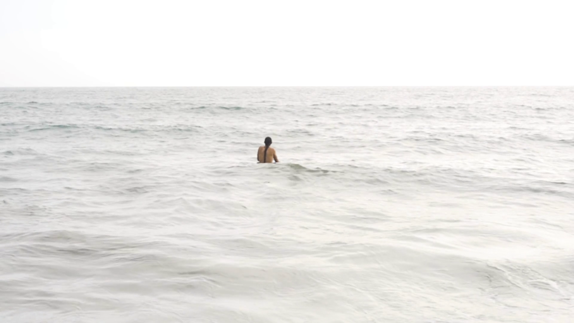 Native American Man Floats In Ocean With Stock Footage SBV-346643452 ...