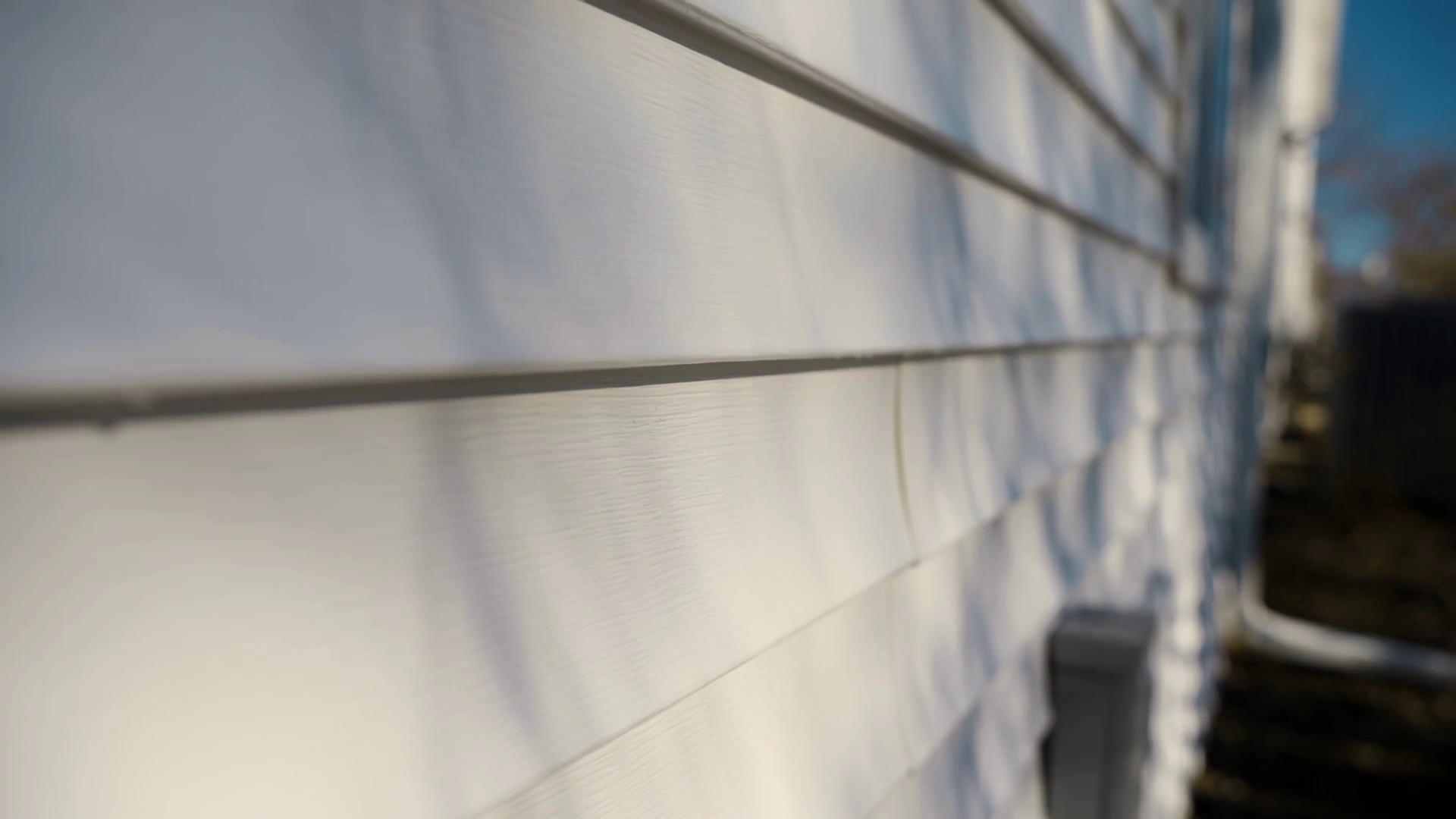 White Siding House Wall With Clean Modern Stock Footage SBV-351877907 ...