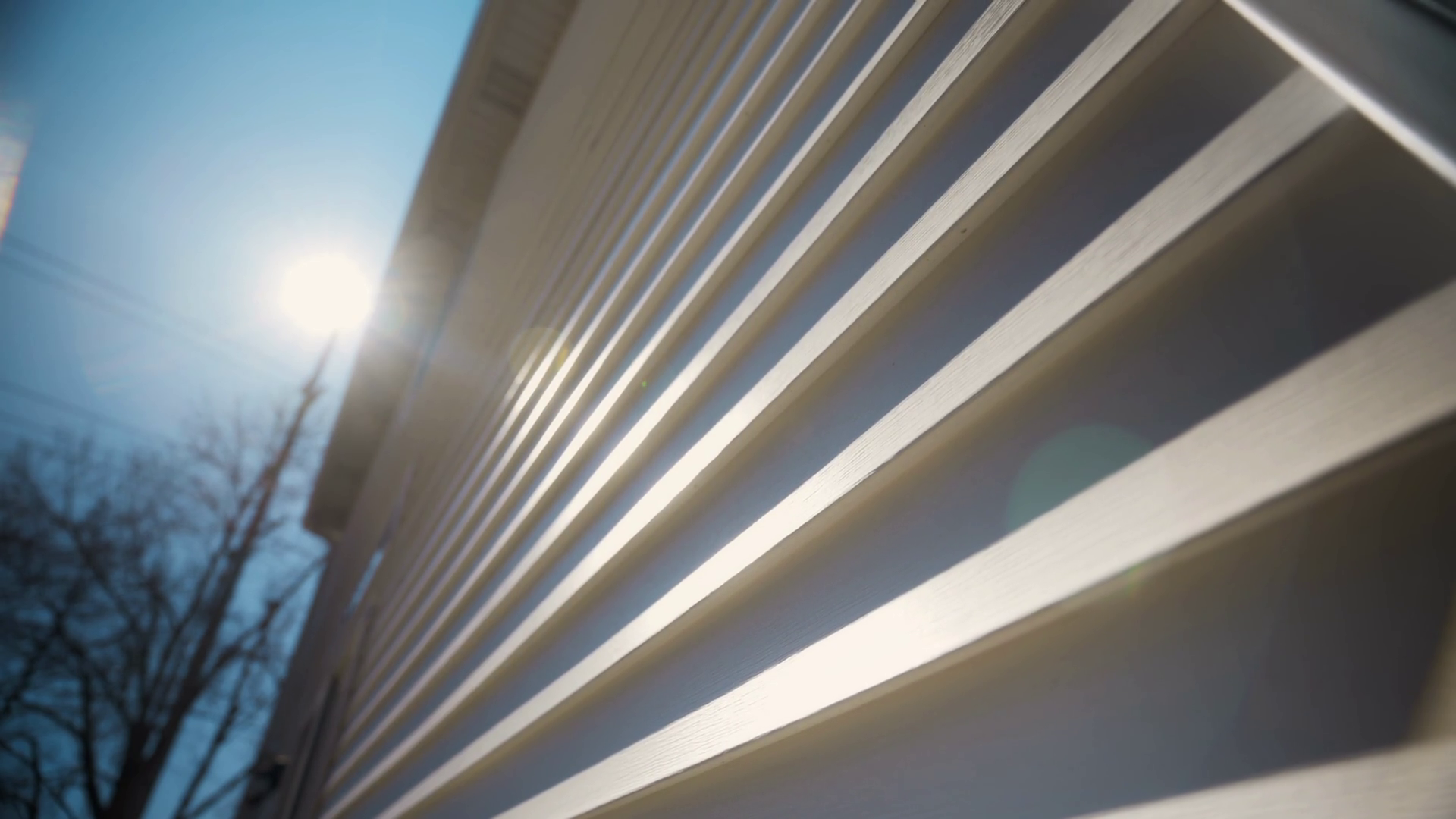 Wide View Of White Siding House Wall With Stock Footage SBV-351902036 ...