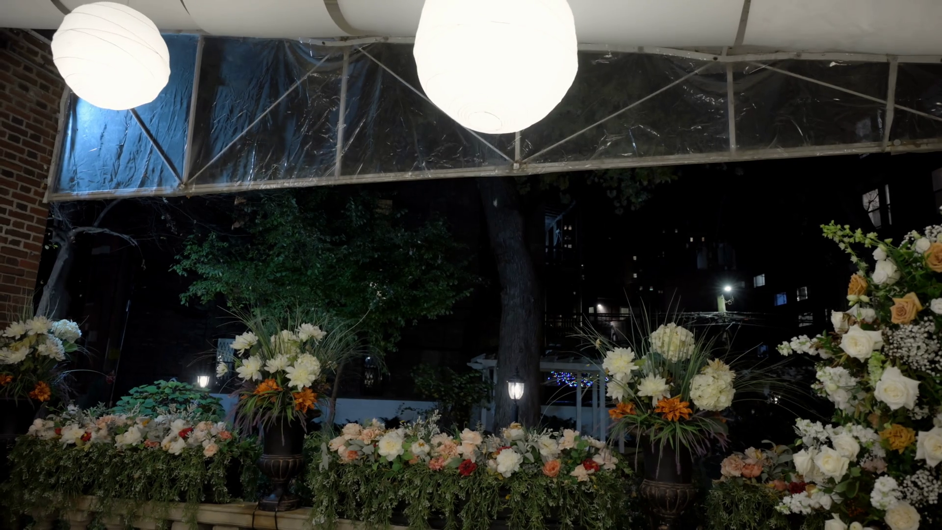 Cozy Festival Decorative White Lights At Stock Footage SBV-352002147 ...