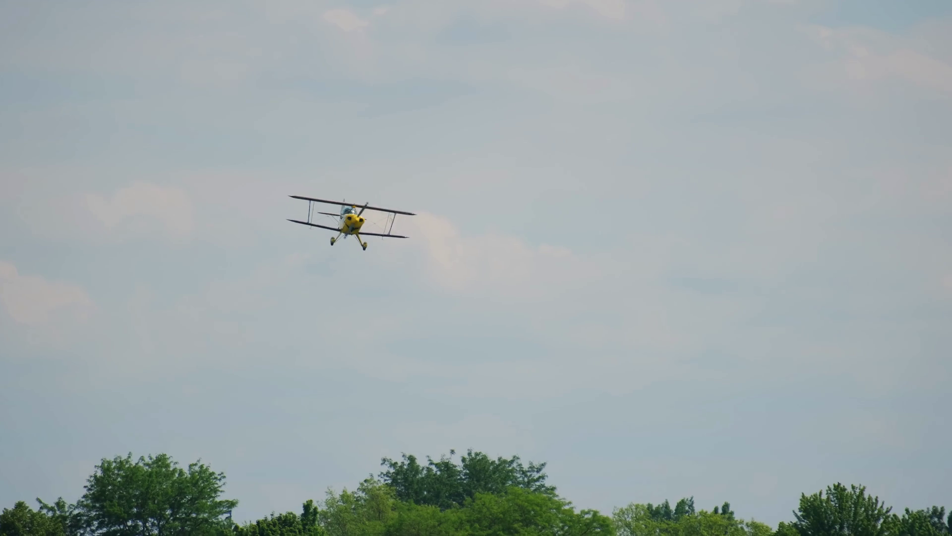 Propeller Plane Is Flying At Small Airport Stock Footage SBV-352017405 ...