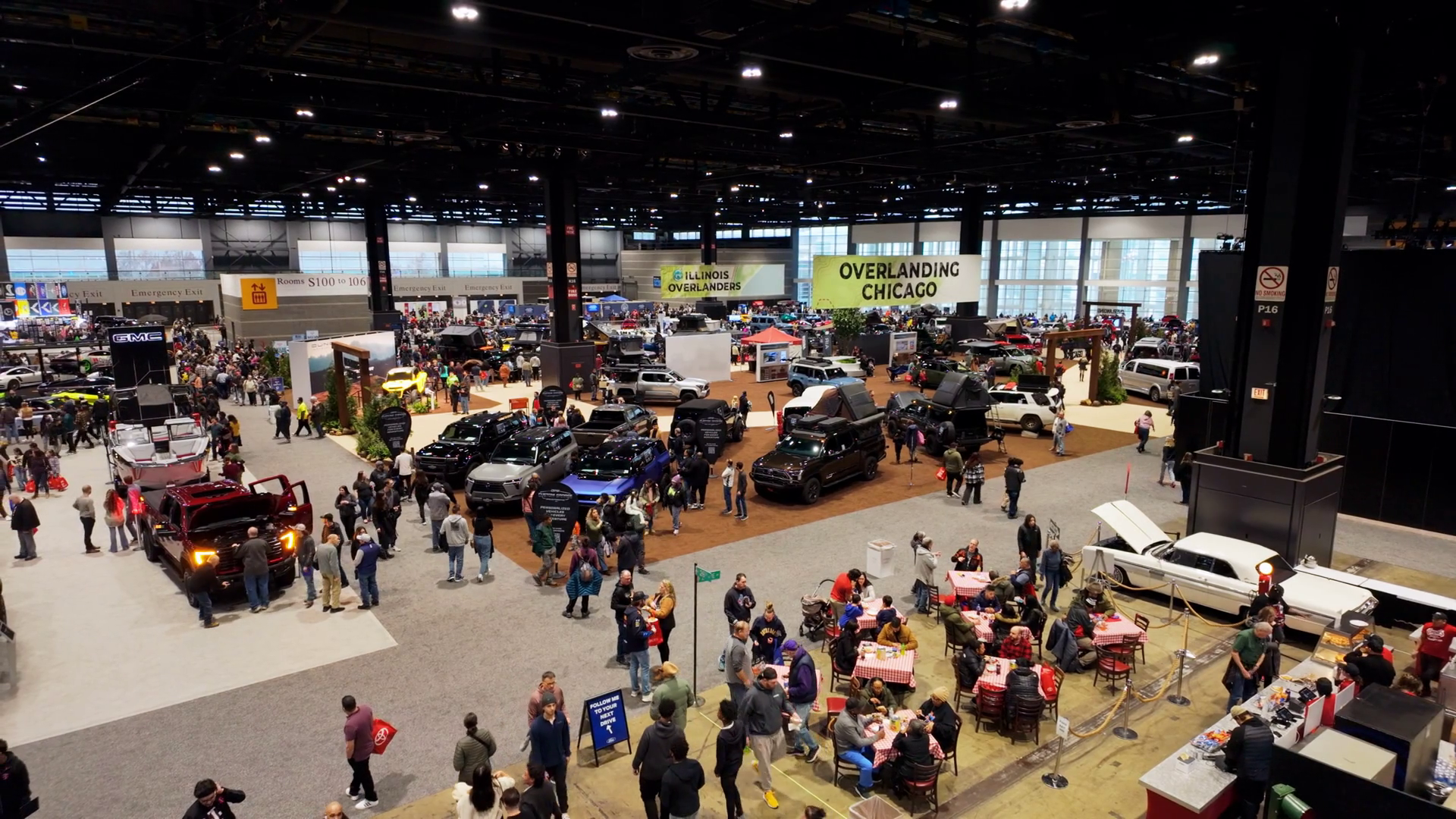 Big Indoor Auto Show With Crowds Of Visitors Stock Footage SBV ...
