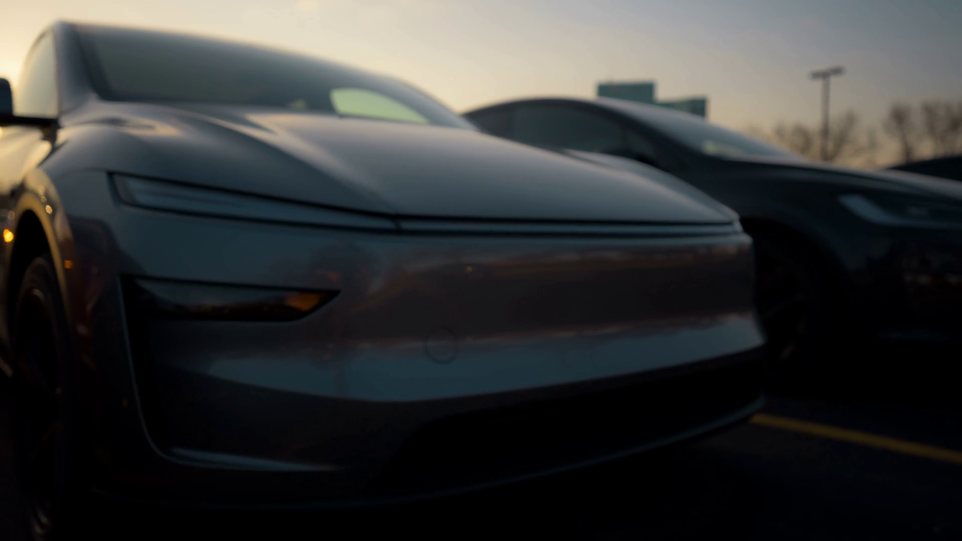 Close Up View Of Rows Of Tesla Cars In Car Stock Footage SBV-352144629 ...