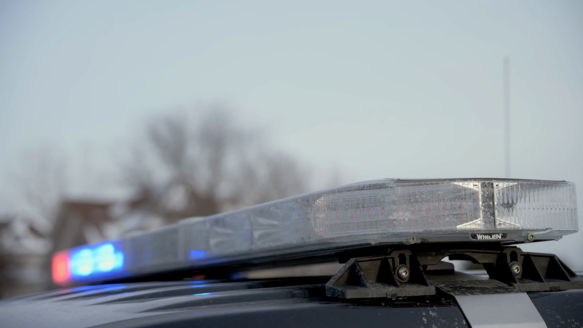 Stabile Shot Of Police Car Emergency Vehicle Stock Footage SBV ...