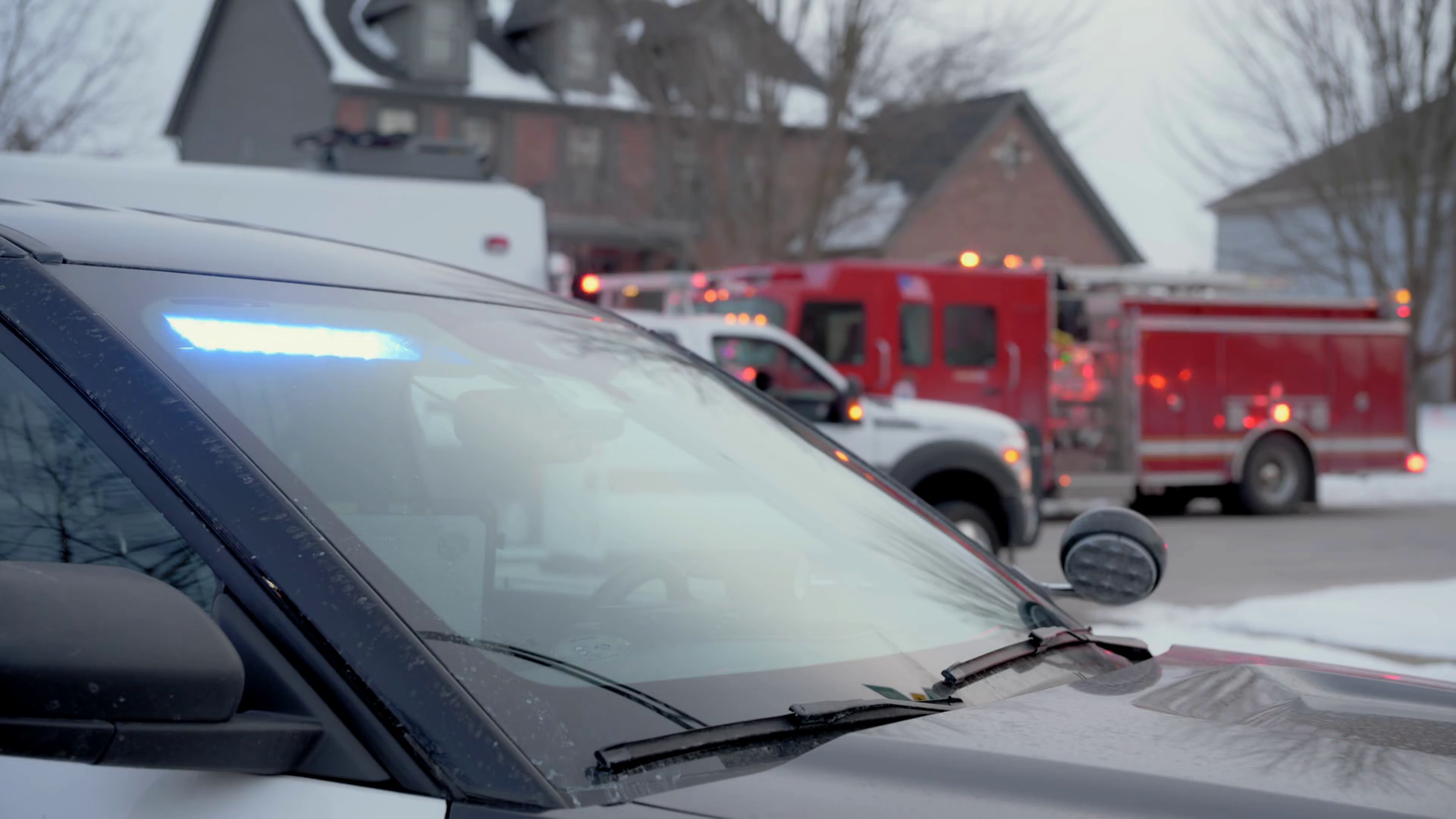 A Lot Of Emergency Police Vehicles With Stock Footage SBV-352259777 ...