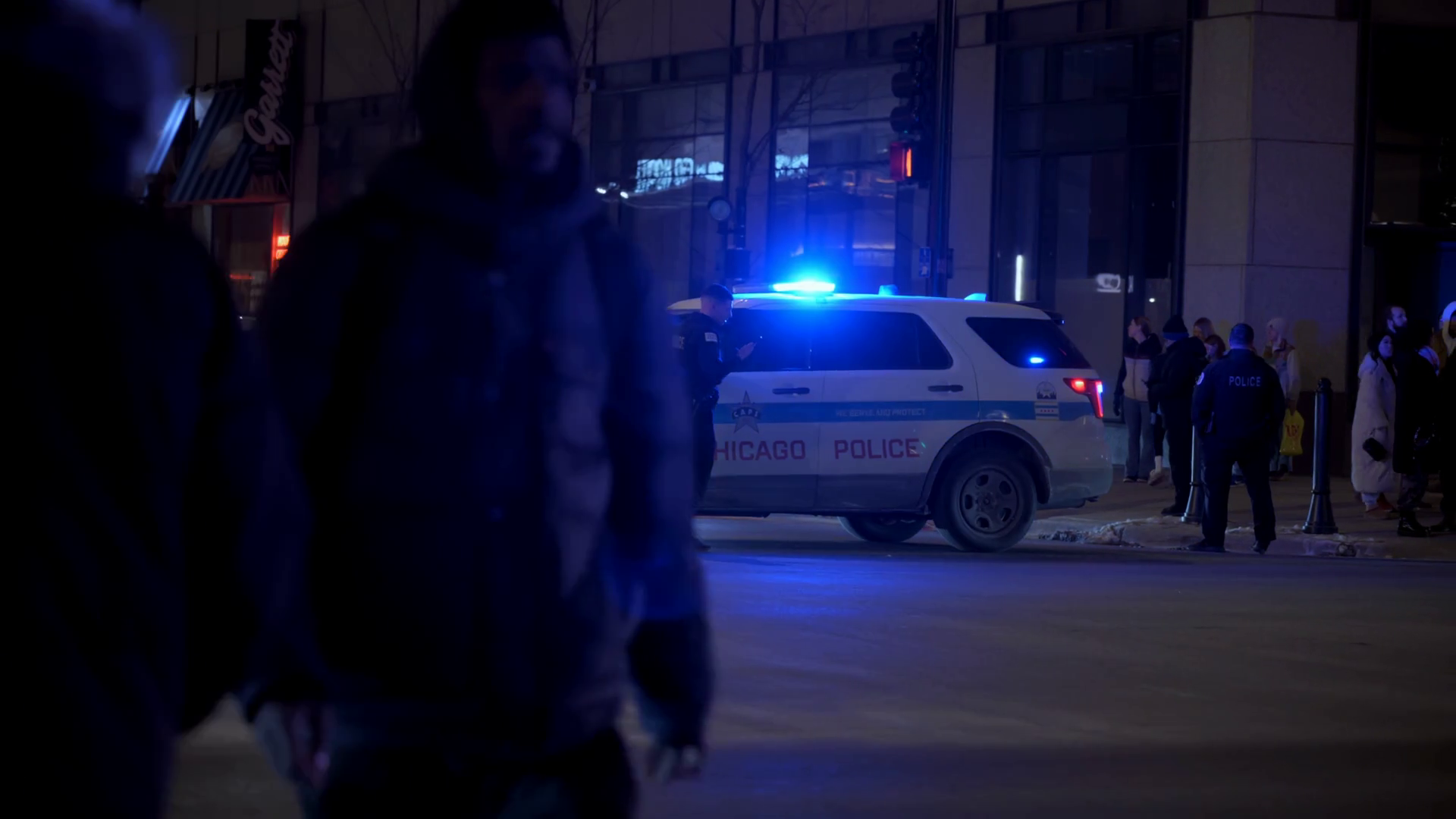 Chicago Police Department Car With Flashing Stock Footage SBV-352236330 ...