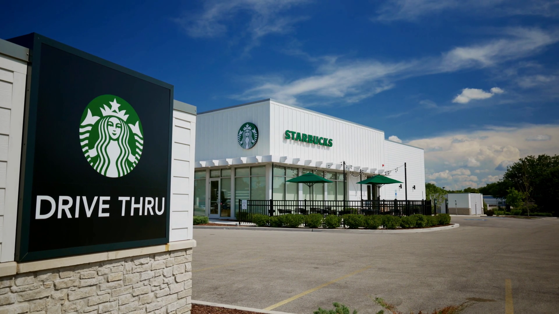Exterior Of Starbuck's Coffee Store On Stock Footage SBV-352381175 ...