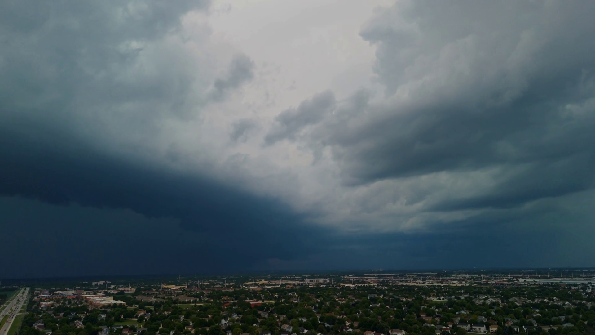 Thunderstorm Dark Clouds Moving Fast Over Stock Footage SBV-352543367 - Storyblocks