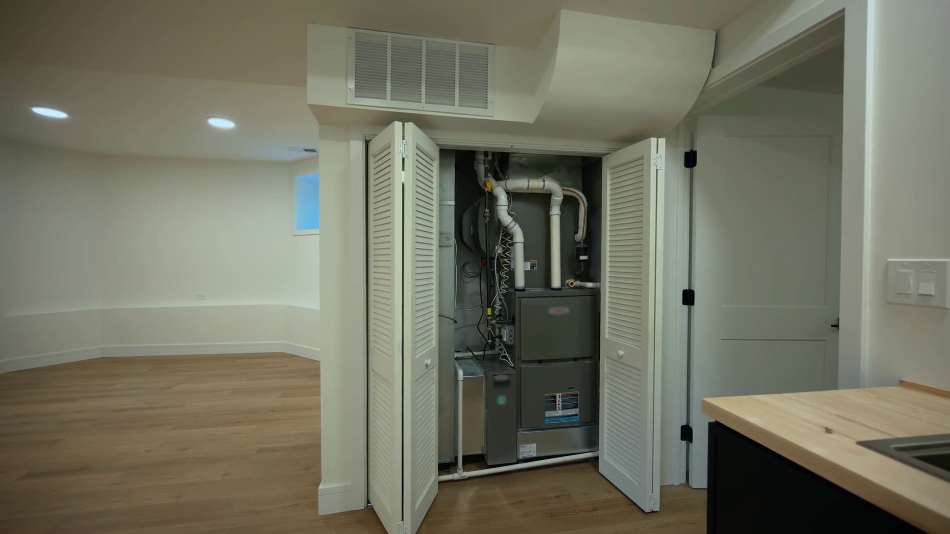 Closet With Hvac Furnace System Air Stock Footage SBV-352808158 ...