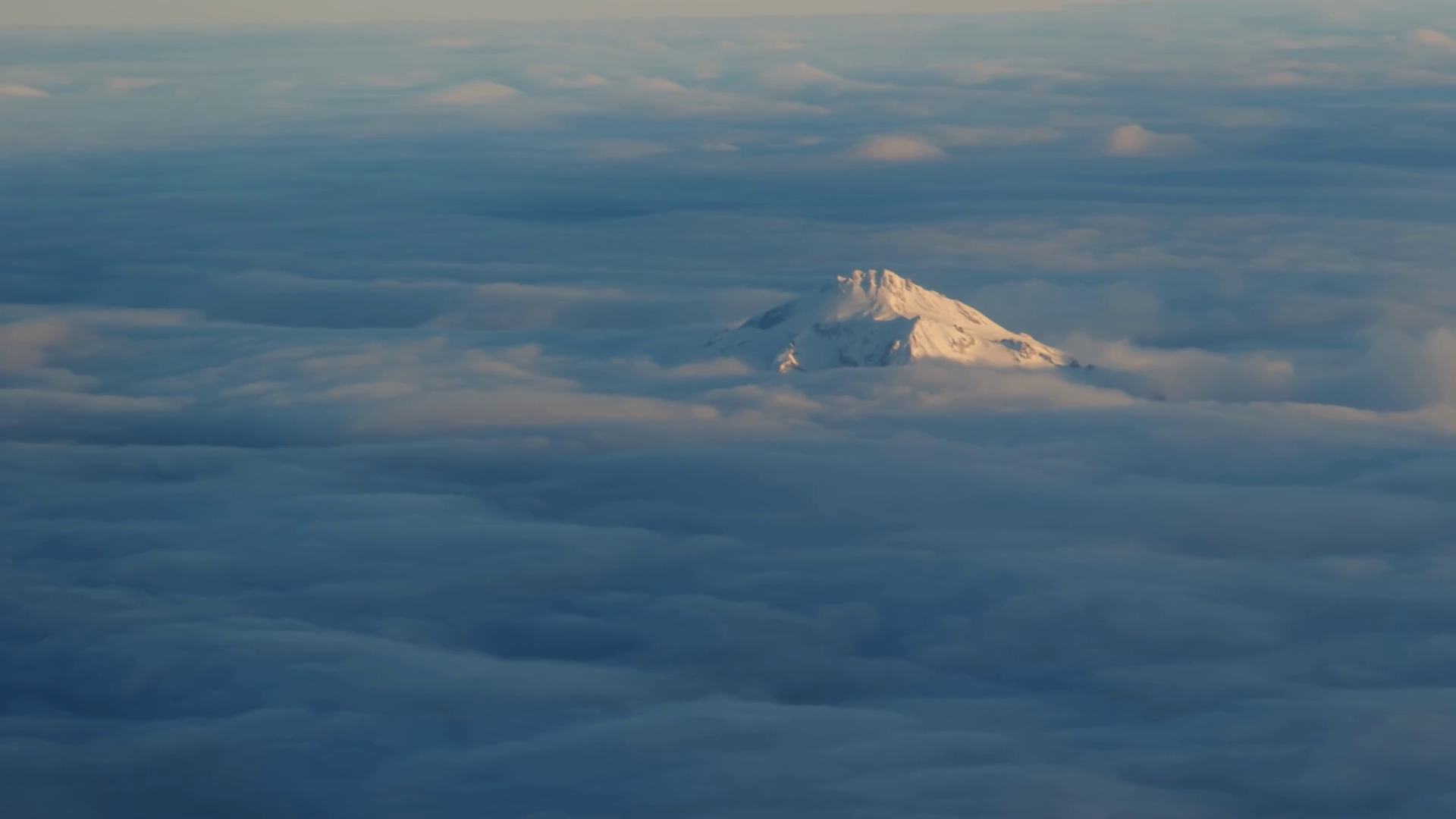 Mt Hood In Oregon Point Of View Flying In Stock Footage SBV-347344499 ...
