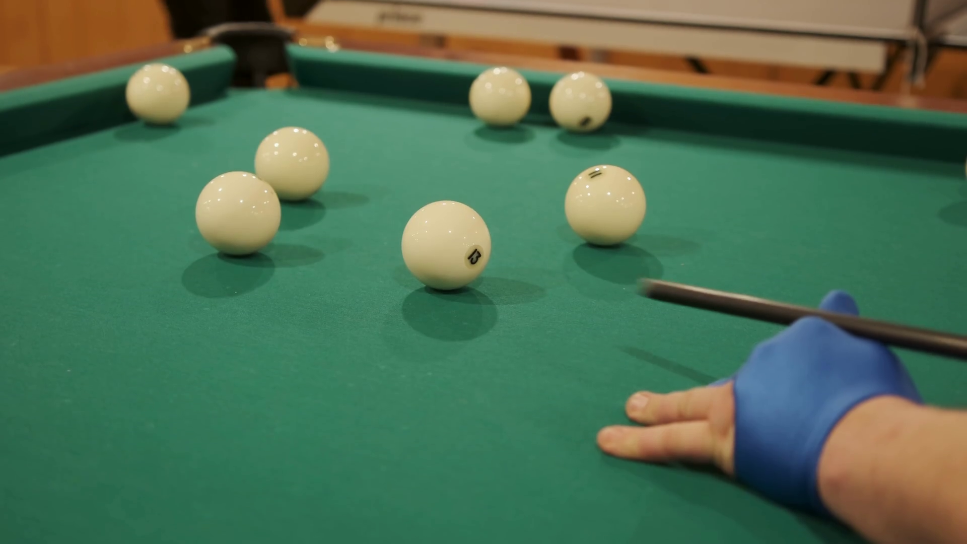 Slow Motion Video Of Pool Billiards Game Cue Stock Footage SBV ...