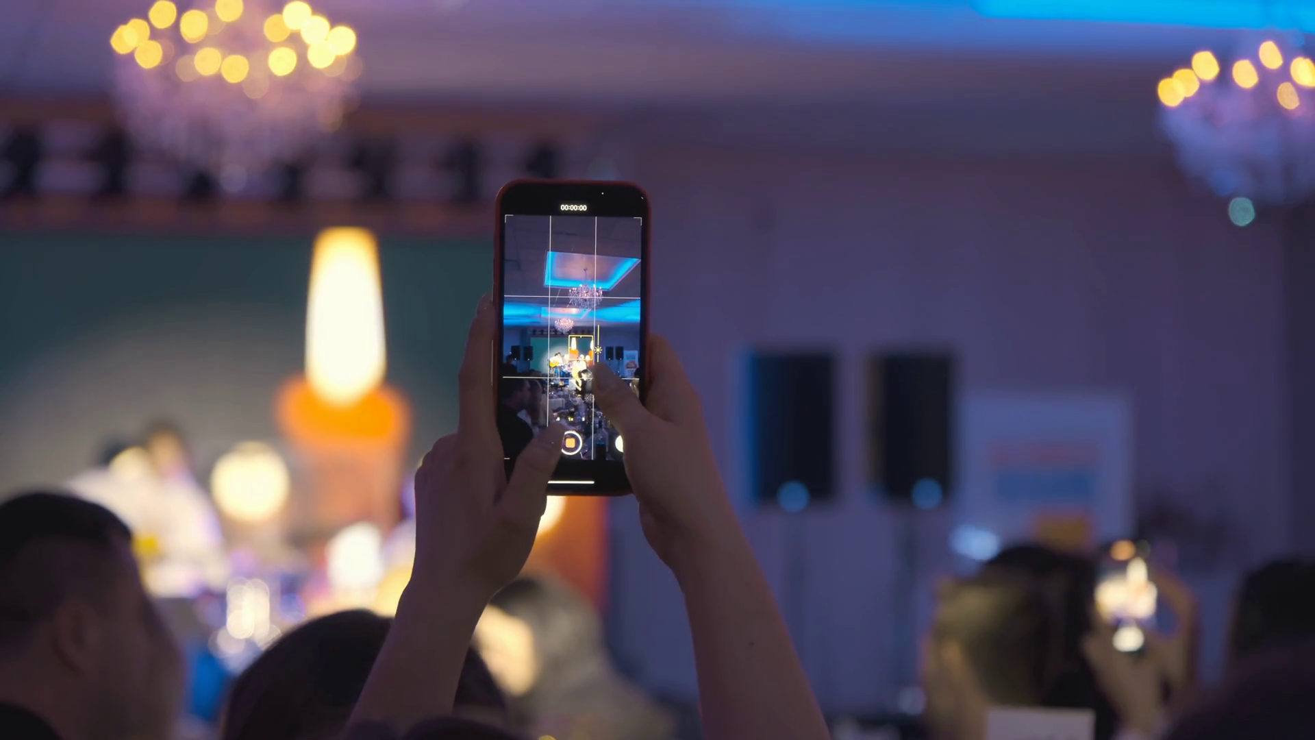 People Are Filming Performance Concert On Stock Footage SBV-347501150 ...