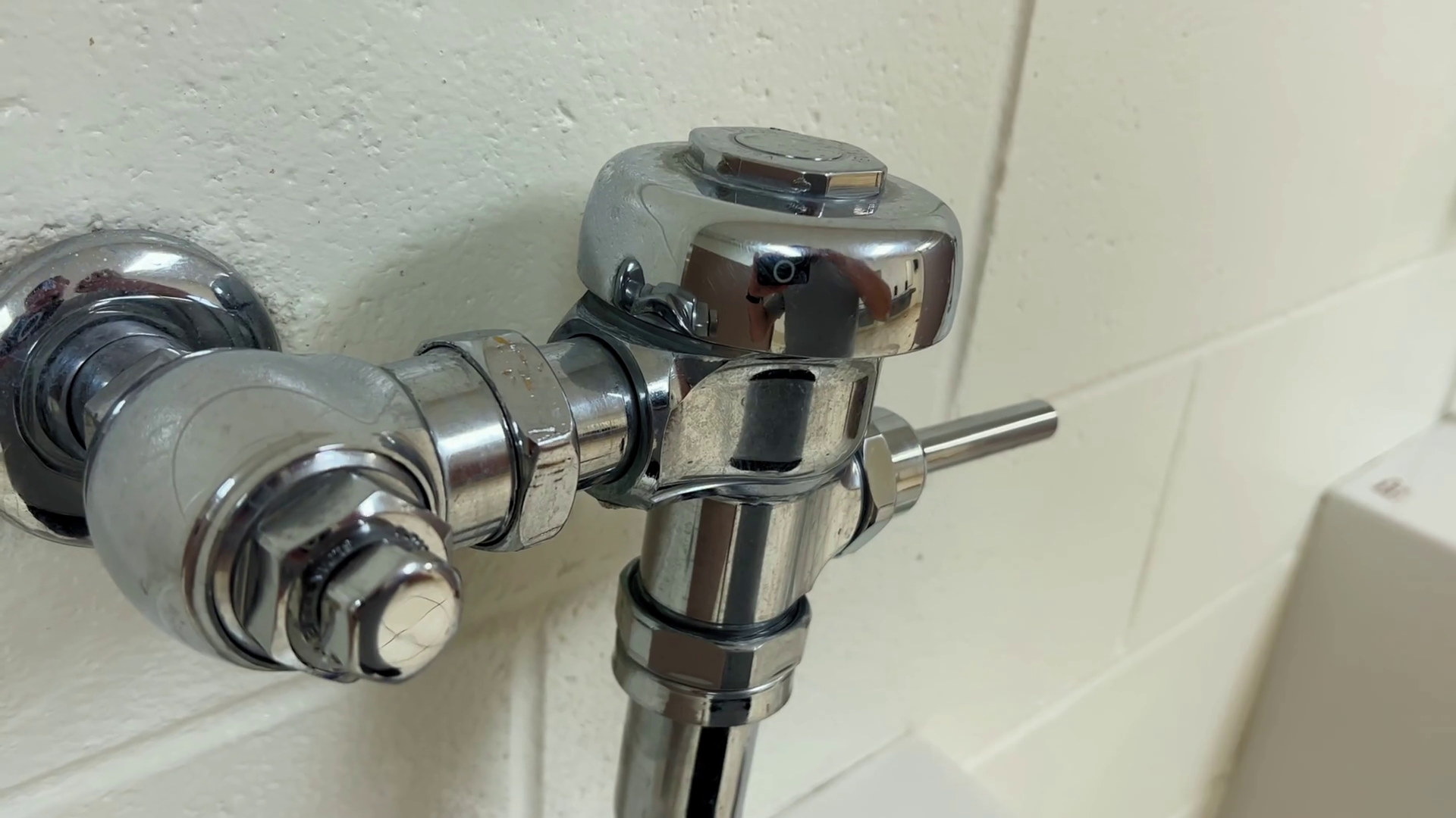 Anonymous Hand Flushing Toilet Handle In Stock Footage SBV-347747398 ...