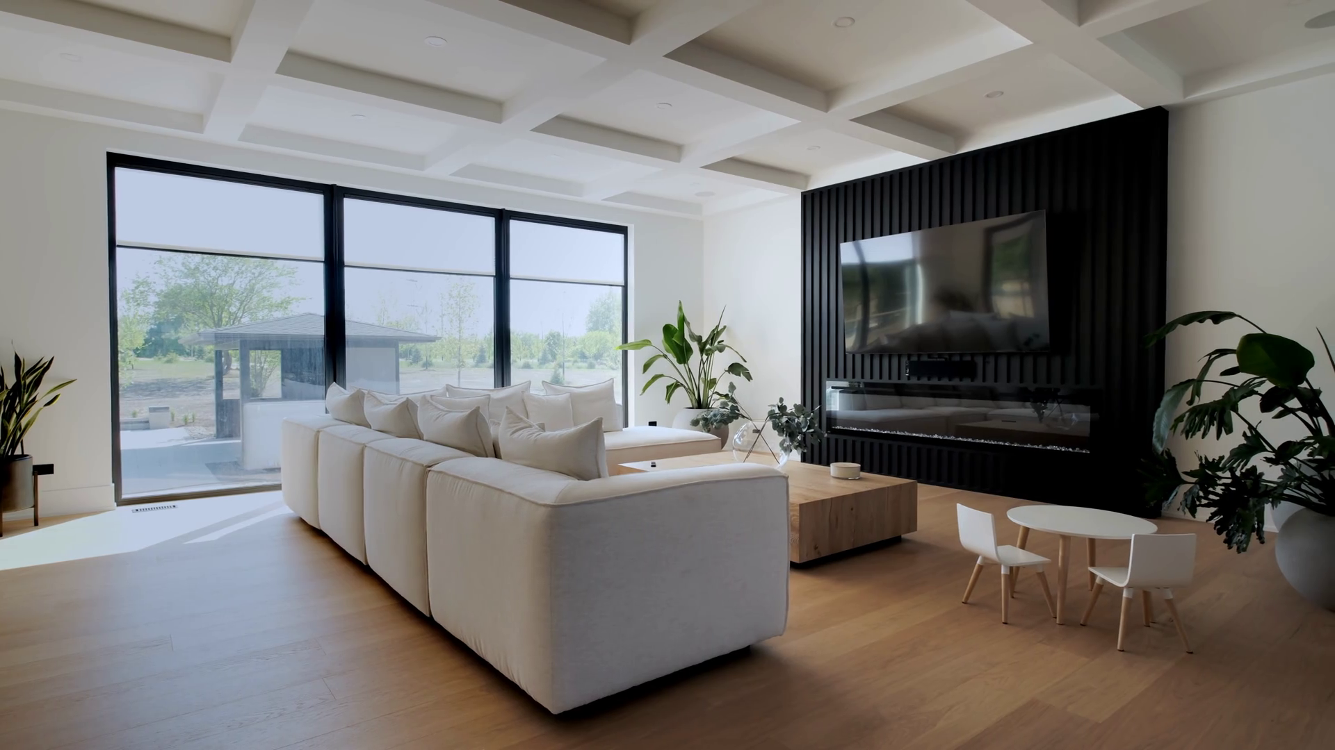 Modern Interior In Luxury House Wide Shot Of Stock Footage SBV ...