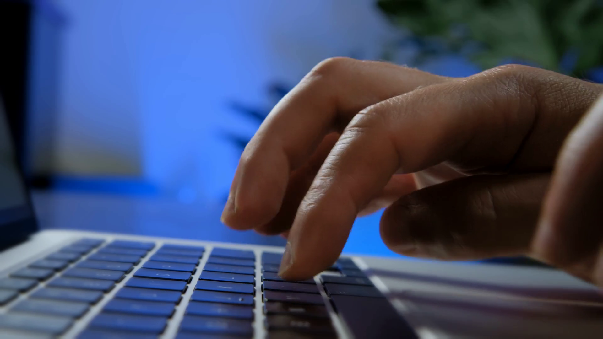 Macro Shot Of Person Typing On Computer Stock Footage SBV-347795246 ...