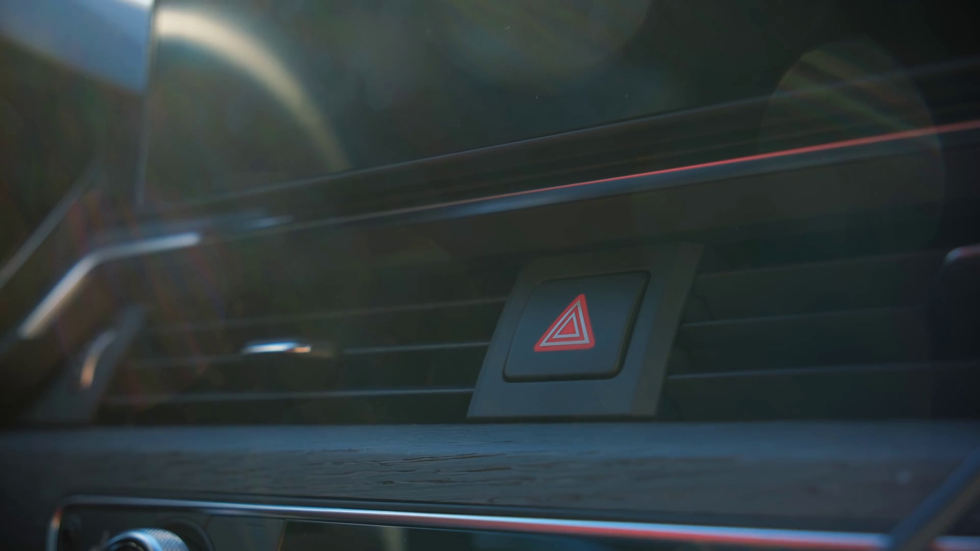 Close Up View Of Driver Pushing Car Hazard Stock Footage SBV-348763333 ...