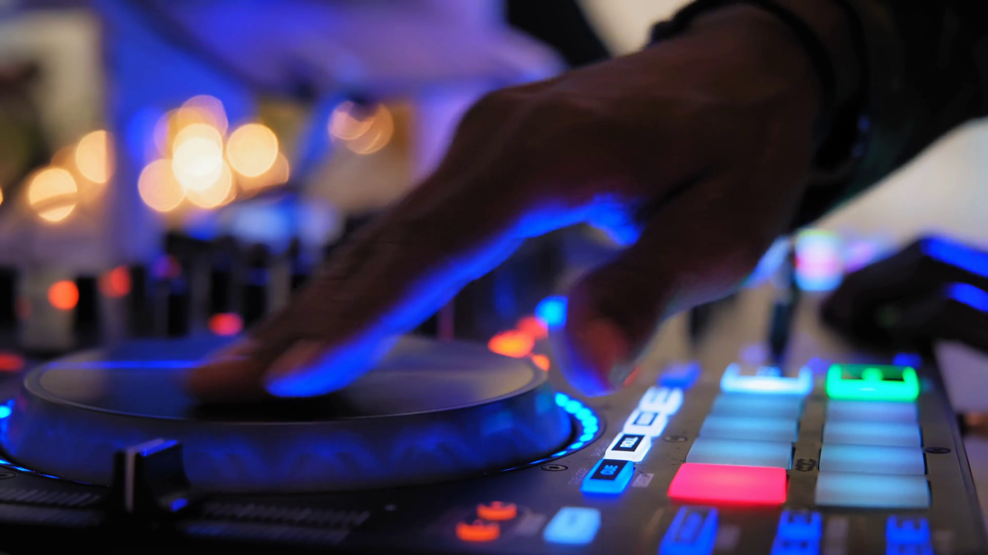 Close Up View Of Dj Sound Mixer At Event Stock Footage SBV-348770603 ...