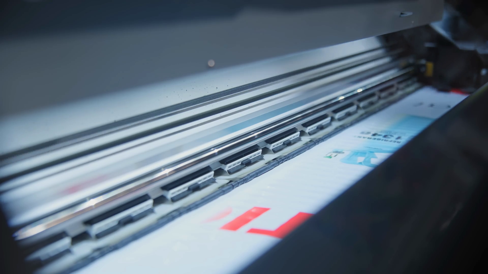 Printing On Film On Large Technological Stock Footage SBV-348770107 ...