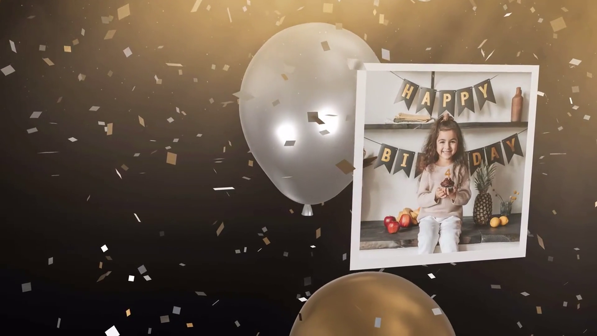 Balloons And Confetti Slideshow 01:01 SBV-347204542 - Storyblocks