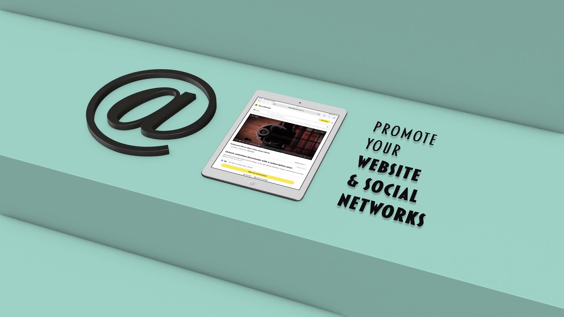 Ipad Website Promo Template SBV-347401625 - Storyblocks