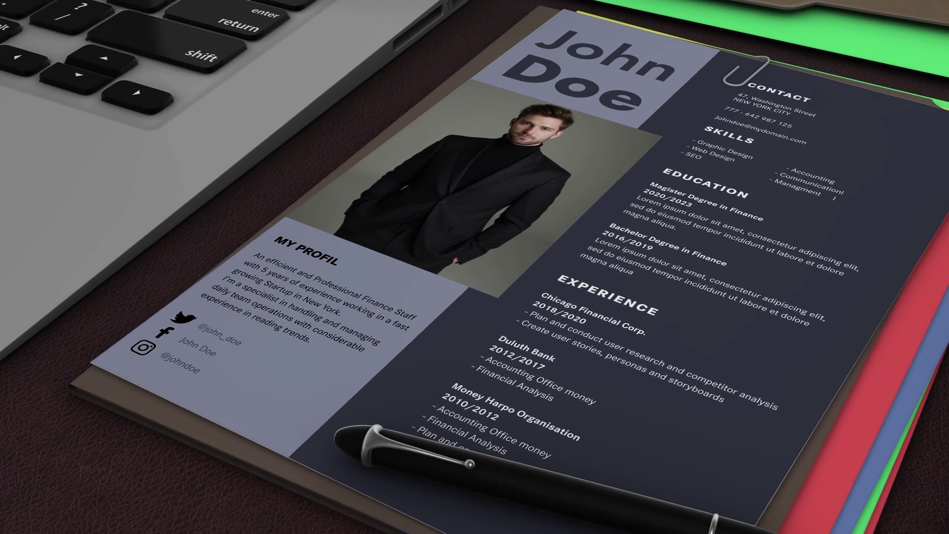 AE Template: Resume Cv Mockup Kit SBV-351976757 - Storyblocks
