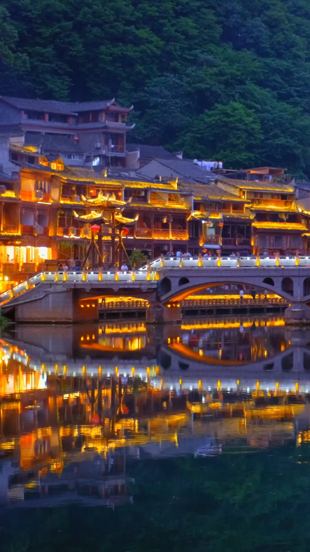 Feng Huang Ancient Town Phoenix Ancient Town Stock Footage SBV ...