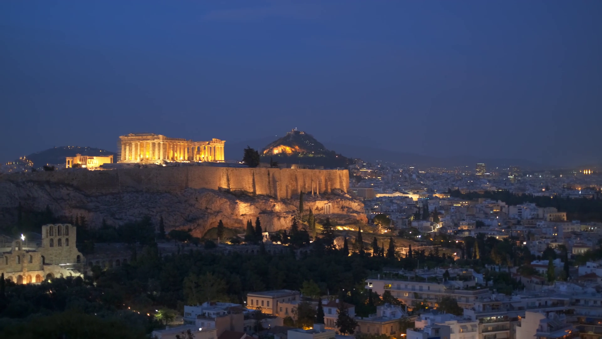 Iconic Parthenon Temple At Acropolis Of Stock Footage SBV-352861687 ...