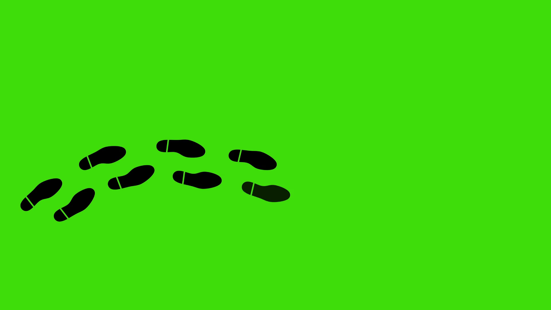 Human Foot Print Walk Animation On Green Stock Motion Graphics SBV ...