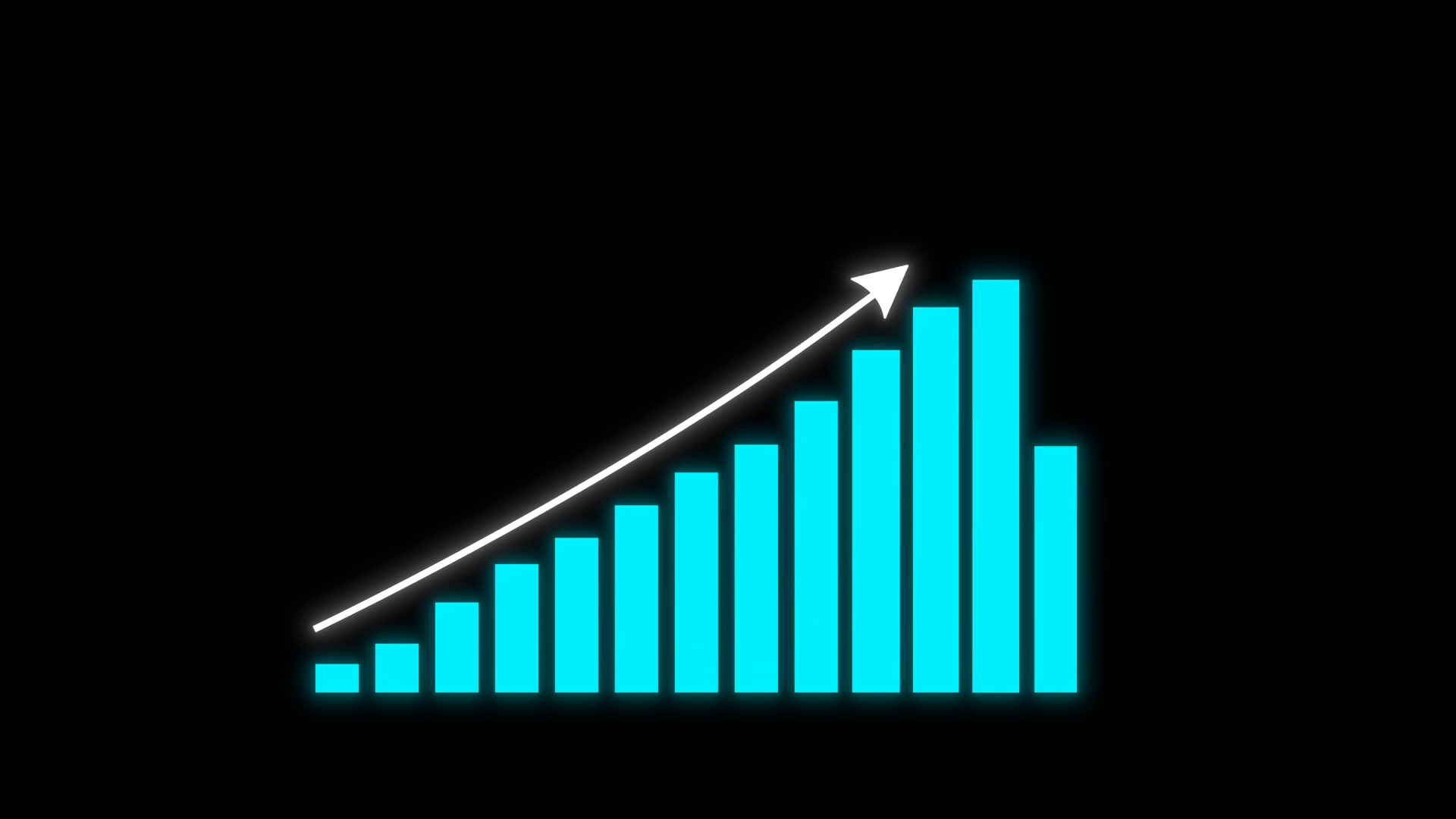 Graph Going Up Rising Bar Graph Business Stock Motion Graphics SBV ...