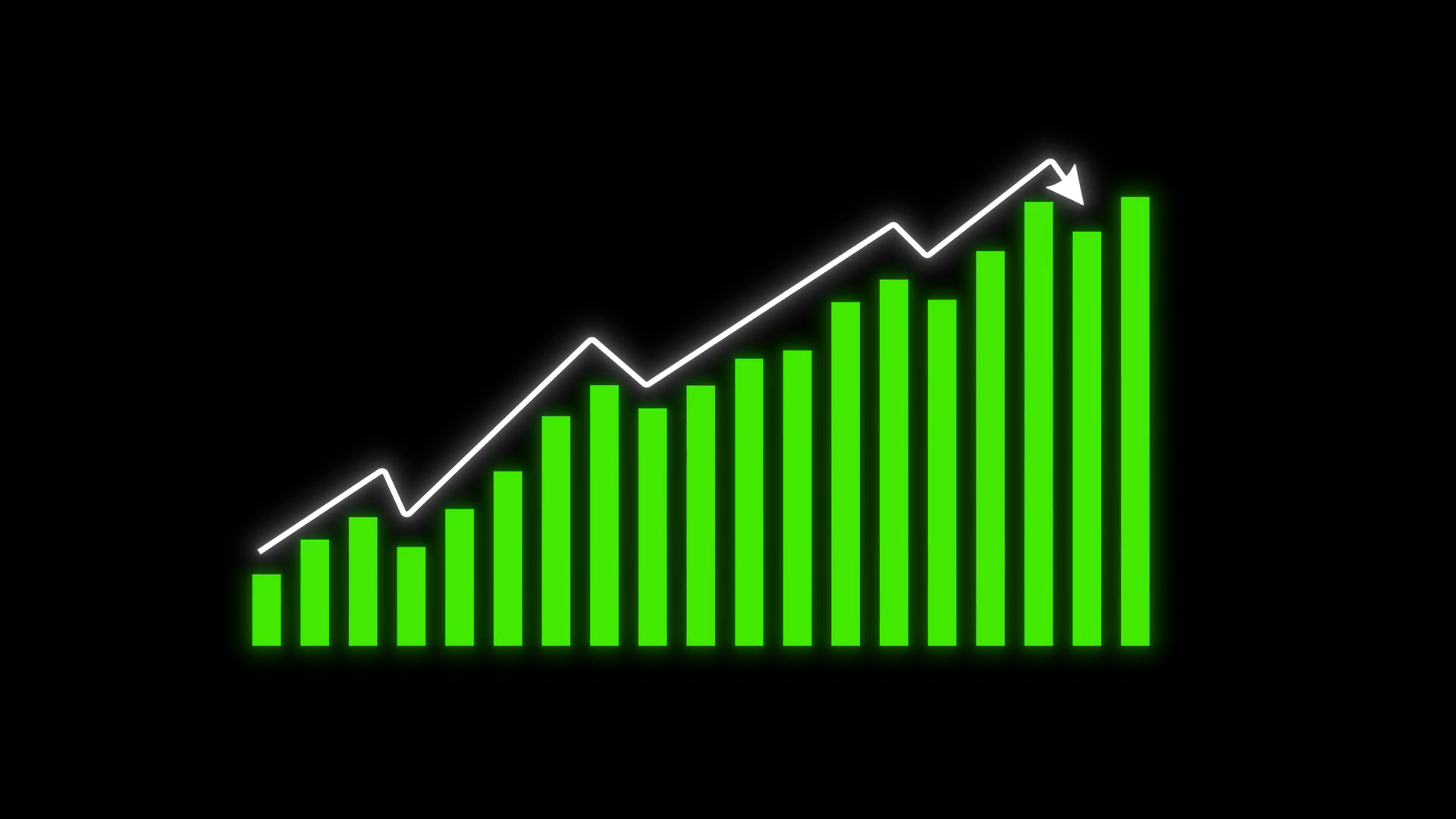 Graph Going Up Rising Bar Graph Business Stock Motion Graphics SBV ...