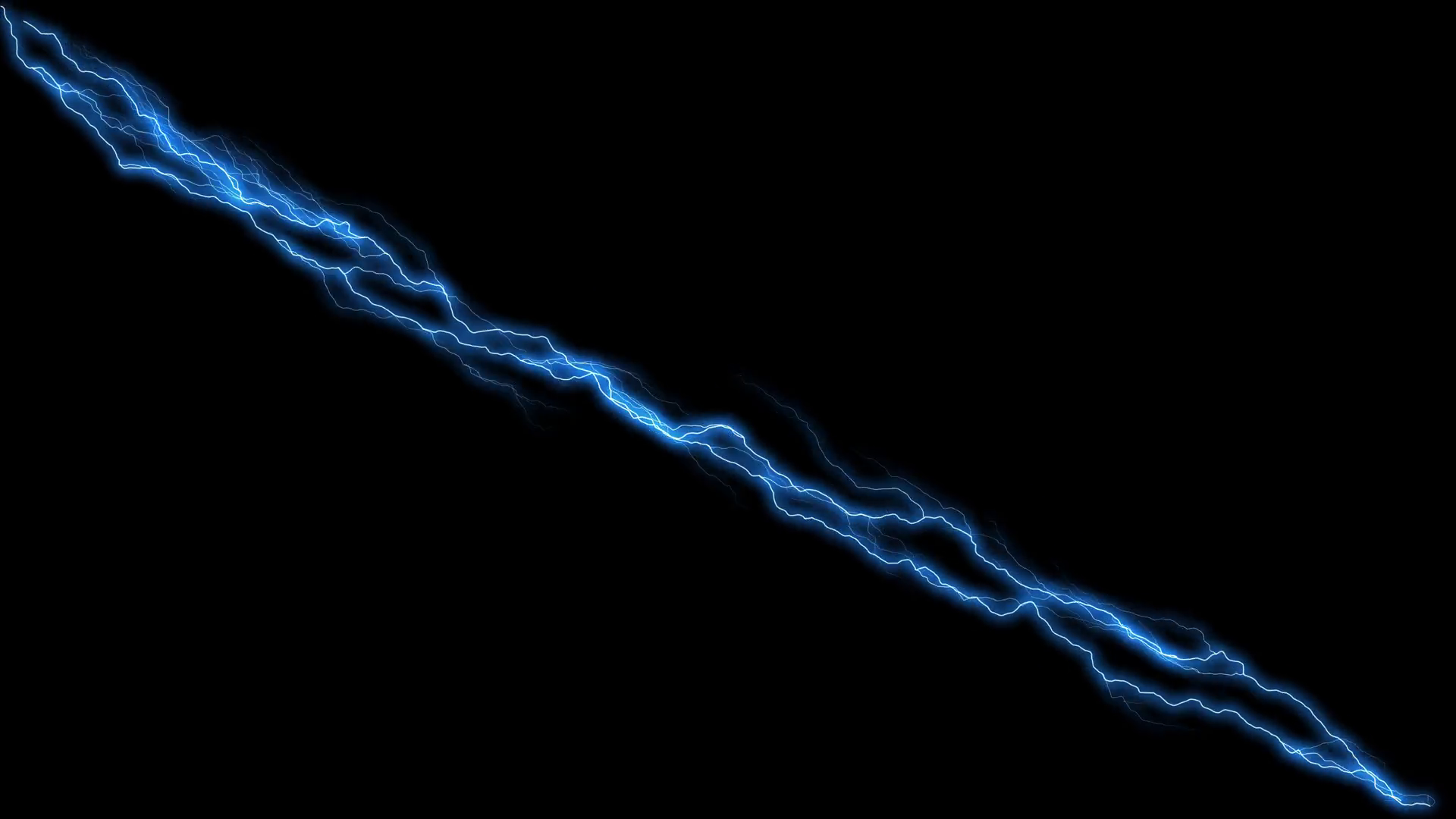 Blue Lightning Thunder Bolt Storm Animation Stock Motion Graphics SBV ...