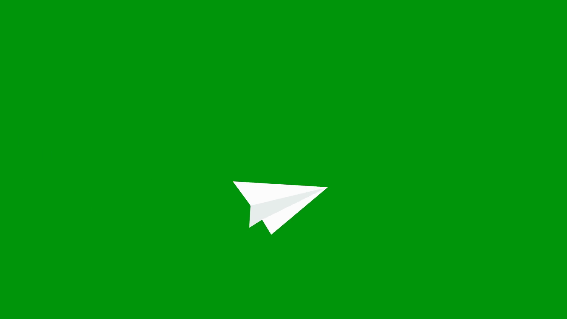 Paper Airplane Moving Animation Origami Stock Motion Graphics SBV ...