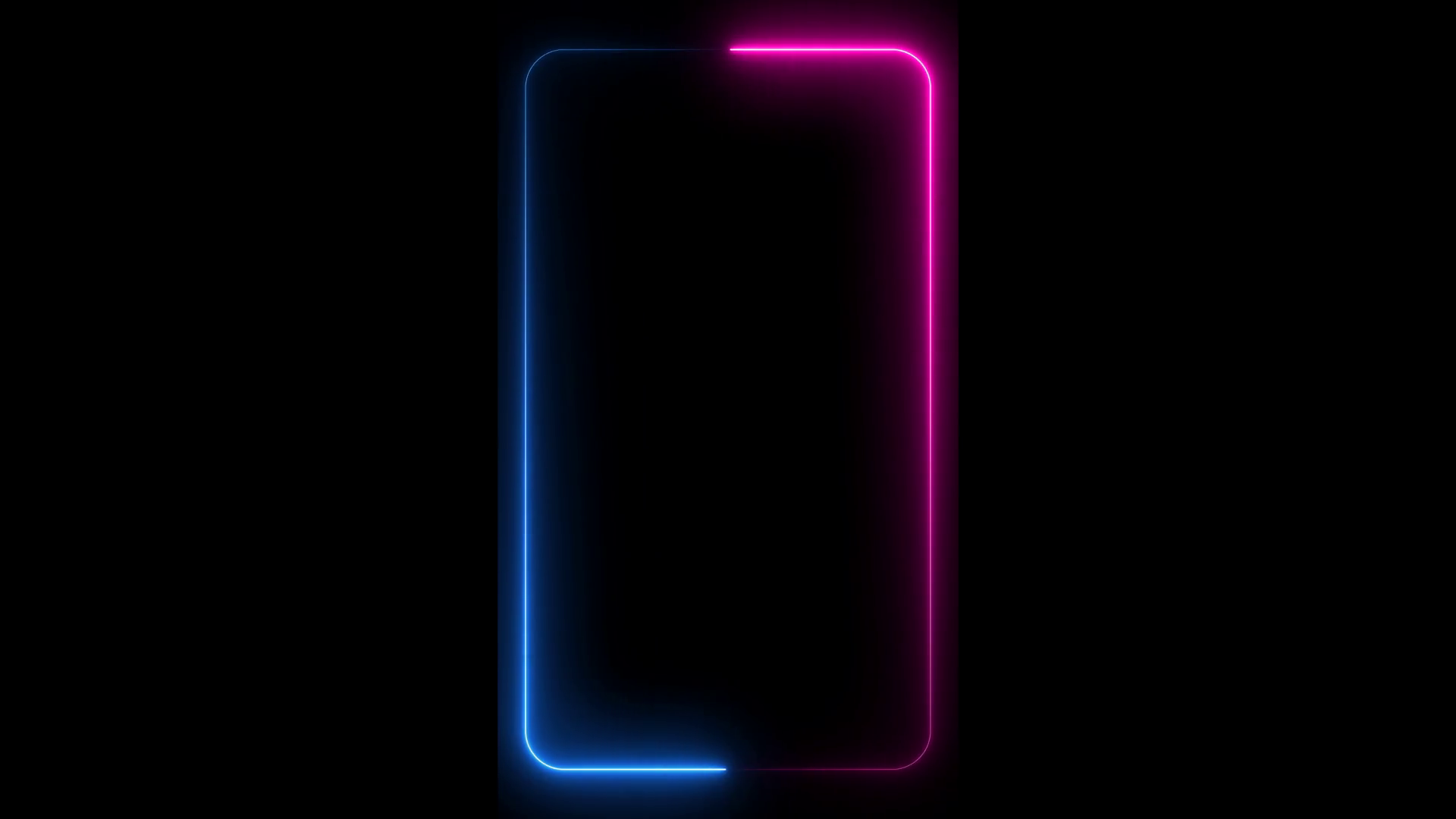 Neon Border Light Animated Vertical Glowing Stock Motion Graphics SBV ...