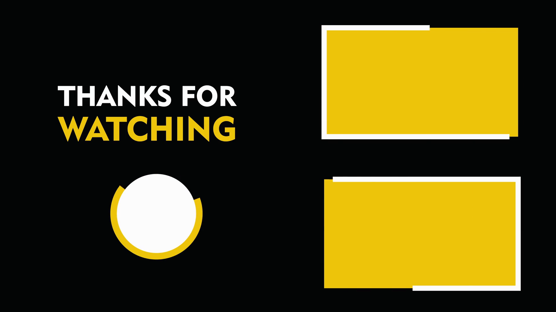 Youtube End Screen Outro Thanks Watching Stock Motion Graphics SBV-351860005 - Storyblocks