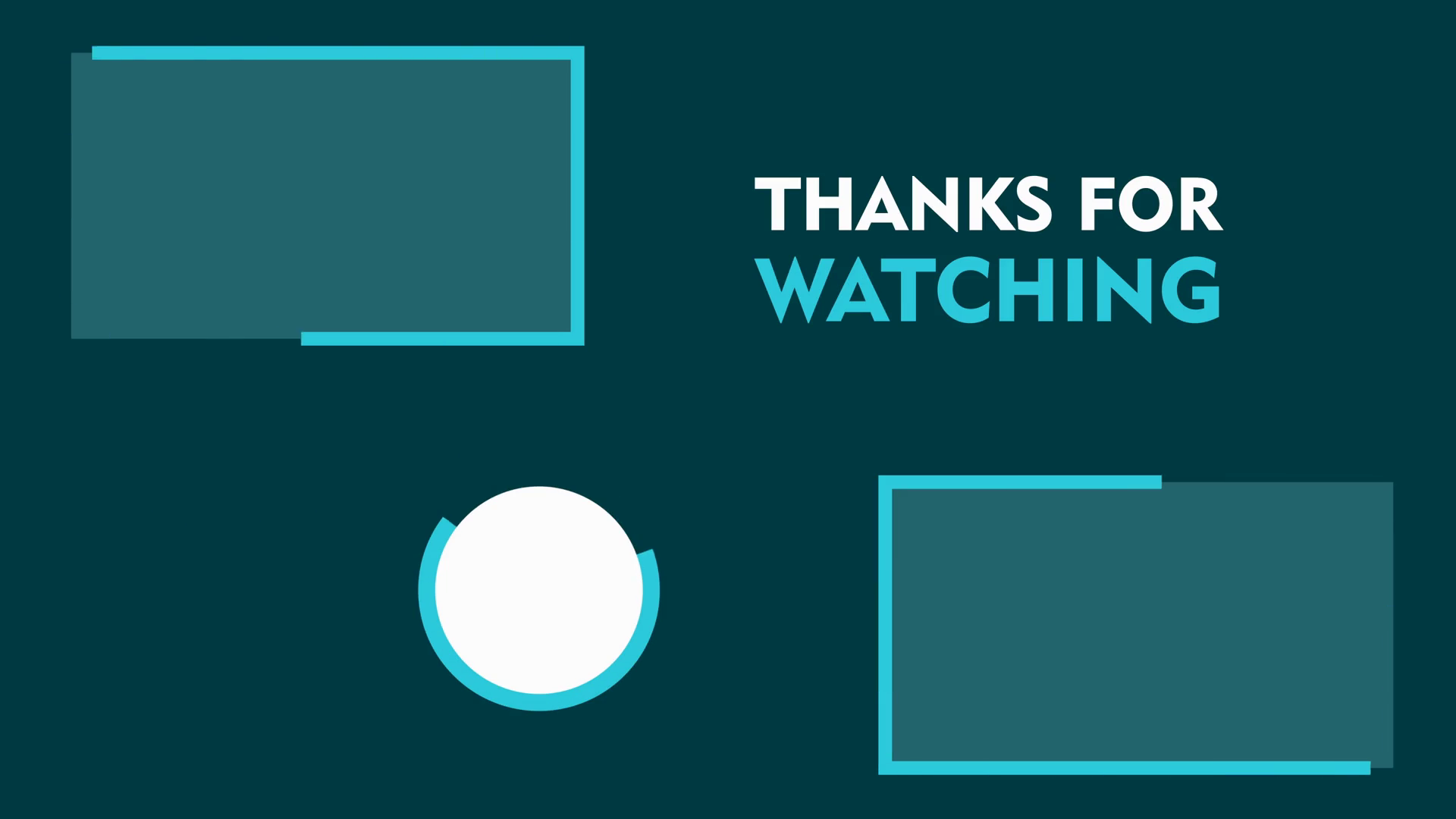 Youtube End Screen Outro Thanks Watching Stock Motion Graphics SBV-351860006 - Storyblocks